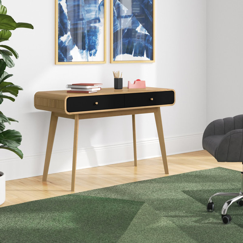 George Oliver Jenniya Writing Desk with Drawers & Reviews | Wayfair